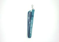China Polyester Material Custom Woven Lanyards , Embroidery Safety Neck Lanyard for sale