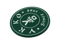 China Custom Rubber Coasters 60x60x4mm Eco-Friendly PVC 2D 3D Effect Logo for sale