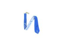 China Custom Woven Neck Lanyards 800-920mm Polyester with Metal Badge Clip for sale