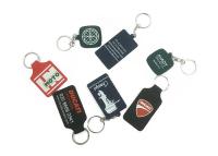 China Custom Double Side PVC Keychain 35x30x4mm Promotional Bag Shape Keyring for sale