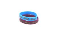 China Custom Silicone Wristbands 250x12mm Unisex Sports Bracelets with Logo Printing for sale