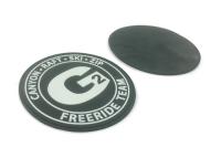 China Custom Military Round PVC Rubber Patches 3D Embossed Logo 500 Pcs MOQ for sale