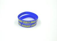 China Festival Gift Custom Personalized Silicone Bracelets Portable Non - Irritating for sale