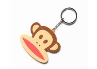 China Custom Rubber Keychains 3D Design Eco Friendly PVC Promotional Advertising 3mm Thickness for sale