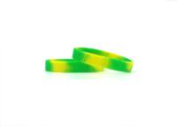 China Custom Logo Debossed Sports Silicone Wristbands 250x12x2mm Without Color Infilled for sale