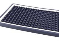 China Custom Printed PVC Rubber Bar Mats 60x60x4mm Highly Absorbent Non Slip Beer Coasters for sale
