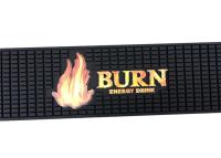 China Custom PVC Bar Mat 60x60x4mm Non Slip Beer Coaster Black Eco Friendly for sale