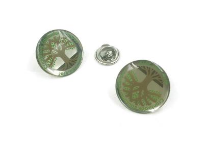 China Custom Enamel Pins 25mm Magnetic Badge CMYK Color with Bright Plating for Bags Jackets for sale