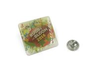 China Custom Enamel Lapel Pin Badge Zinc Alloy 2.5cm Durable Metal Brooch for Jackets Bags for sale