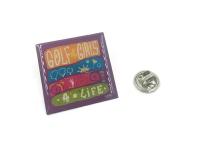 China Custom Enamel Lapel Pin Badge Zinc Alloy 2.5cm Durable Metal Brooch for Jackets Bags for sale