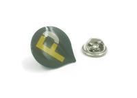 China Custom Enamel Lapel Pin Badge Zinc Alloy 2.5cm Durable Metal Brooch for Jackets Bags for sale