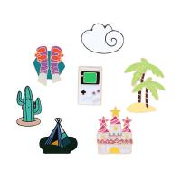 China Cartoon Cloud Tree Custom Enamel Pins , Silver Plating Enamel Pin Badges For Kids for sale
