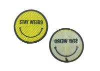 China Square And Round Adhesive Embroidered Patches Laser Cut Merrowed Edge for sale