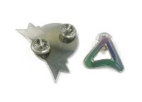 China Silver Metal Enamel Lapel Pins Die Casting Process Suit Backpack Decor for sale
