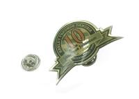 China Silver Metal Enamel Lapel Pins Die Casting Process Suit Backpack Decor for sale