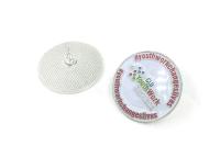 China Silver Metal Enamel Lapel Pins Die Casting Process Suit Backpack Decor for sale