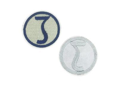 China Custom Embroidered Twill Patches 2.5x2.5 Inches Iron On Sew On for Clothing Dresses for sale