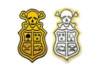 China Brooches Adhesive Embroidered Patches Iron - On Backing Customized Shape for sale