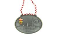 China Die Casting Personalized Gold Medals , Custom Metal Medallions With Twisted Rope for sale