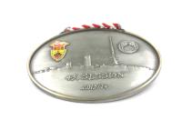 China Die Casting Personalized Gold Medals , Custom Metal Medallions With Twisted Rope for sale