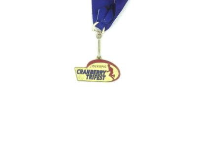 China Custom Soft Enamel Zinc Alloy 2D Plated Sports Medals with Ribbon for Events for sale