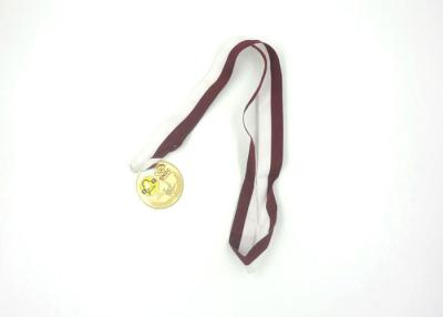 China Custom Plated Zinc Alloy Medals Soft Enamel Award Coins 50mm Diameter for sale