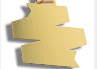China Logo Custom Ribbon Shape Custom Award Medals Soft Enamel Die Casting Plated for sale