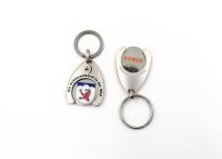 China Promotional Custom Logo Metal Keychains 40x30x3mm Or Customized Size for sale