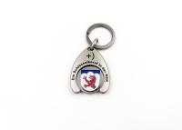 China Promotional Custom Logo Metal Keychains 40x30x3mm Or Customized Size for sale