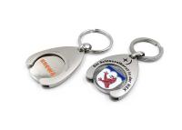 China Promotional Custom Logo Metal Keychains 40x30x3mm Or Customized Size for sale
