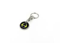 China Fashionable Custom Die Cut Metal Keychains Single Or Double - Sided Design for sale