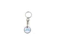 China Custom Metal Keychains Epoxy Resin Printed Logo Eco Friendly Durable 2D 3D for sale
