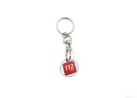 China Coloring Logo Personalized Metal Keychains 2D Or 3D Effect For Supermarket for sale