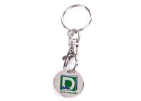 China Zinc Alloy Personalized Metal Keychains 20mm Diameter 2mm Thickness for sale