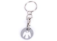 China Zinc Alloy Personalized Metal Keychains 20mm Diameter 2mm Thickness for sale
