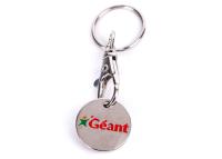 China Zinc Alloy Personalized Metal Keychains 20mm Diameter 2mm Thickness for sale