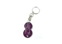 China Shopping Trolley Coin Holder Personalized Metal Keychains Epoxy Soft Enamel for sale