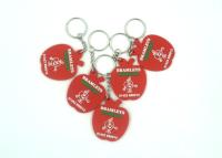 China PVC Apple Shape Washable Custom Anime Keychains Long Lasting Non - Fading for sale