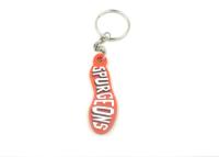 China Irregular Shape 2D Soft PVC Keychains 50x15x2mm For Brand Promotion for sale