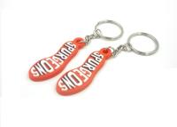 China Irregular Shape 2D Soft PVC Keychains 50x15x2mm For Brand Promotion for sale
