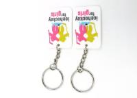 China Promotion Gift Soft PVC Keychains 45mmx30mmx3mm Durable And Unbreakable for sale