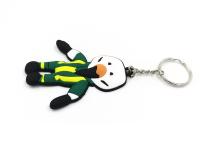 China 3D Shape Colorful Custom Design Keychains 80mmx50mmx4mm Skin - Friendly for sale