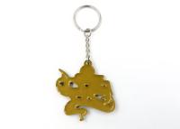 China Personalized PVC Hollow Custom Made Keyrings , Double Size Rubber Custom Soft Keychains for sale