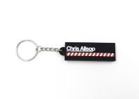 China Custom Soft PVC Keychain Double Side Rectangle Shape Rubber Promotional Gift 3D for sale