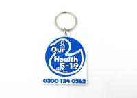 China Custom Soft PVC Keychain 2D Anime Metal Key Holder Non Toxic Promotional Gift for sale