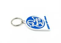 China Custom Soft PVC Keychain 2D Anime Metal Key Holder Non Toxic Promotional Gift for sale