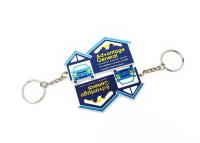 China Custom Soft PVC Keychain 3D House Shape Eco Friendly Washable Fade Proof Promotional Gift for sale