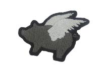 China Custom Shape Adhesive Embroidered Patches Durable And Washable Pink / Gray Color for sale
