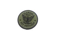 China Personalized Iron On Large Custom Embroidered Patches Round Shape Multi Color for sale