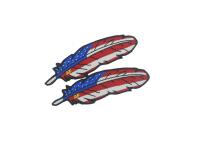 China Leaf Shape Custom Embroidered Sew On Patches For Commemorative Events for sale